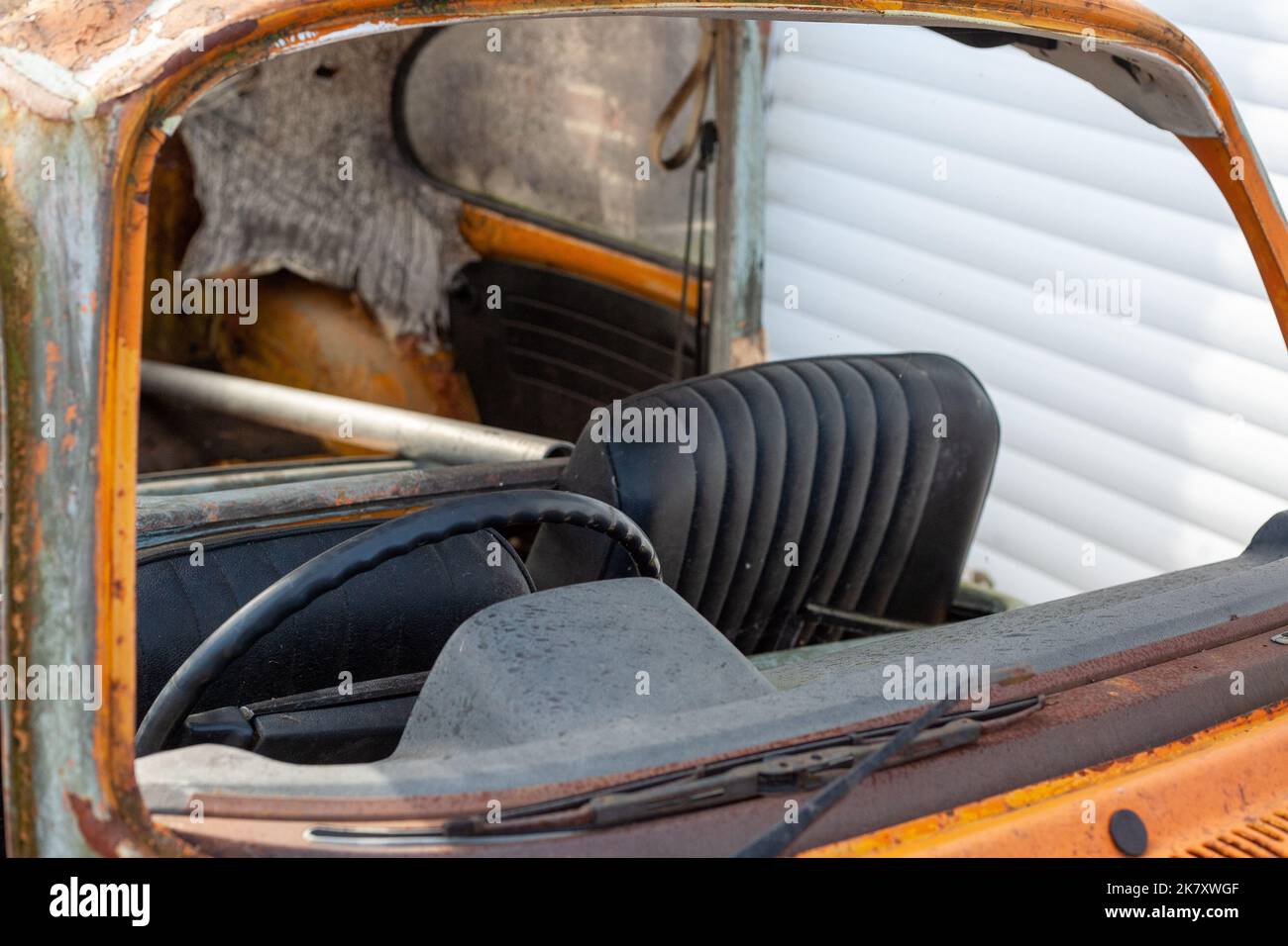Interior abandoned car scrap hi-res stock photography and images - Alamy