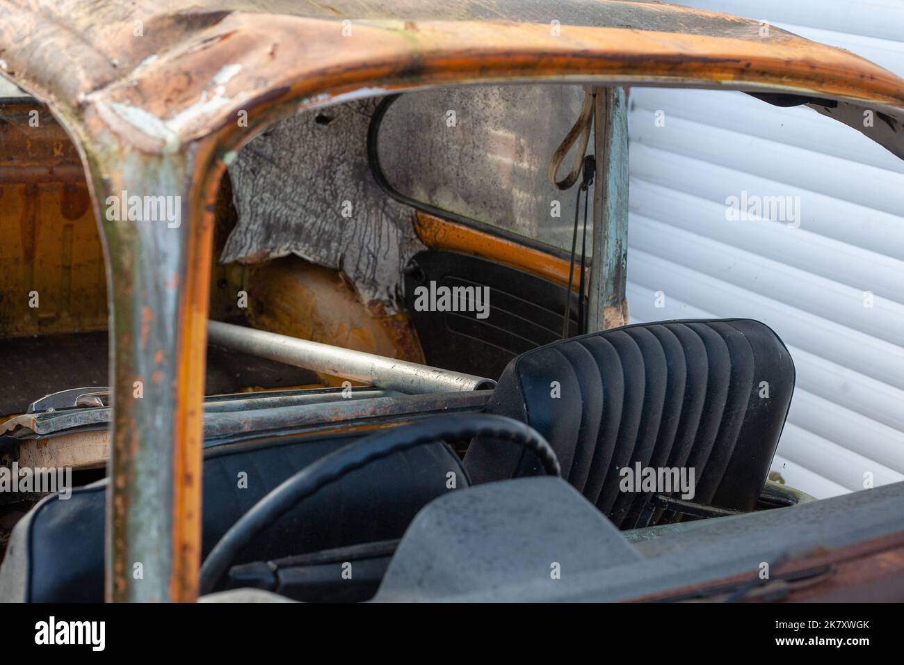 Interior abandoned car scrap hi-res stock photography and images - Alamy