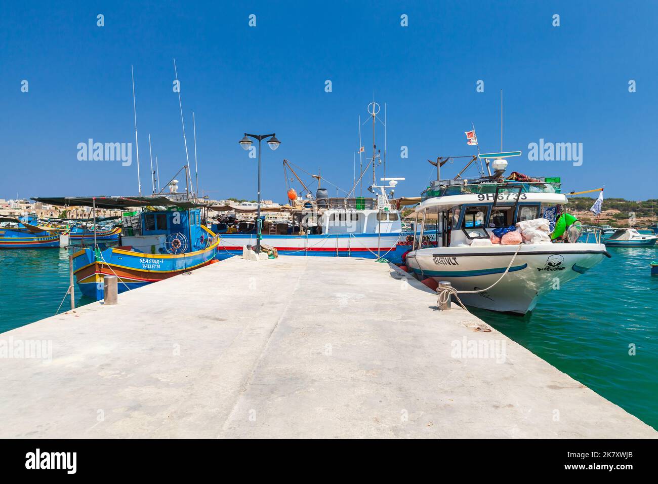 Empty fishing boats on hi-res stock photography and images - Alamy
