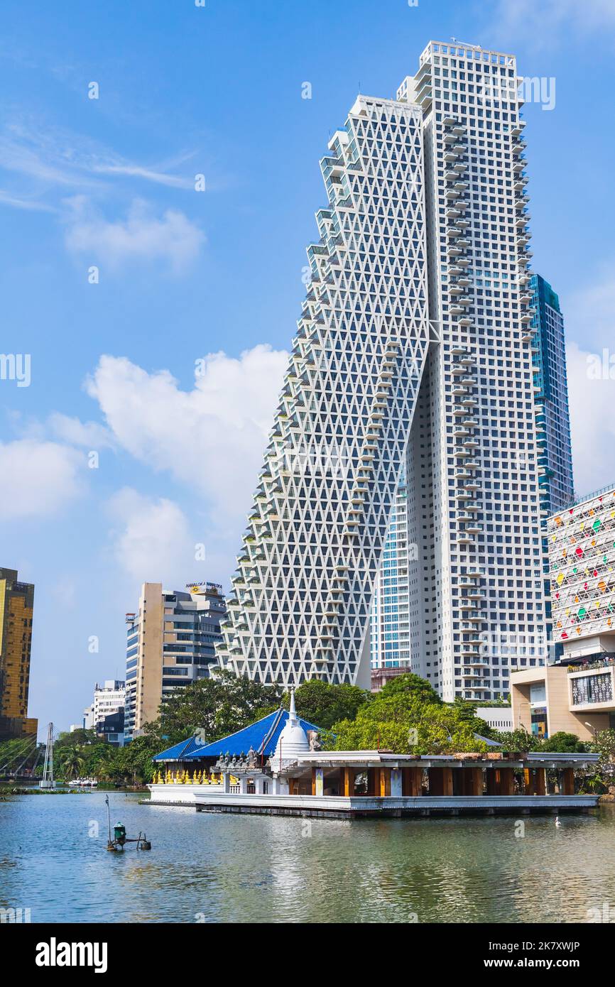 Colombo, Sri Lanka - December 3, 2021: Colombo city skyline with ...