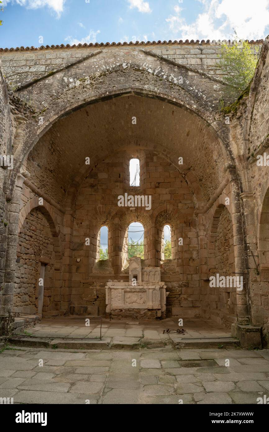 The village of Oradour-sur-Glane, Haute-Vienne, France, the site of a ...