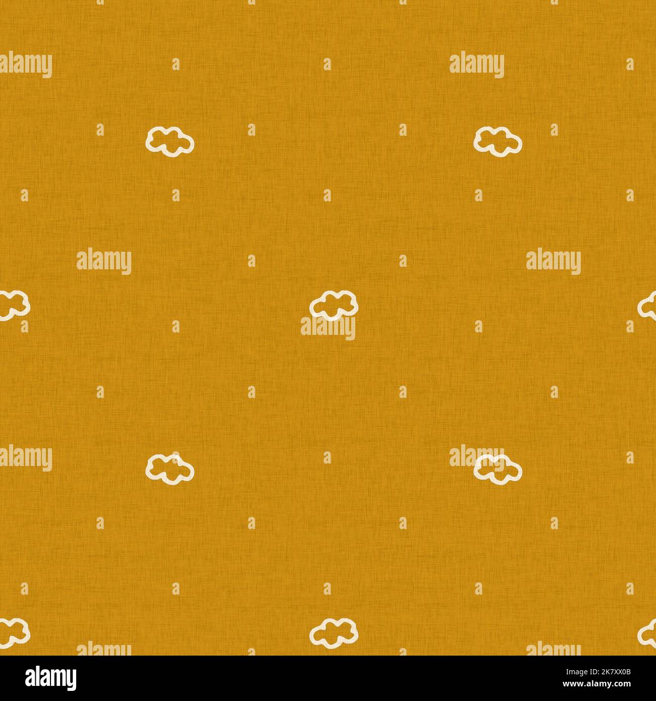 Gender neutral cloud seamless raster background. Simple whimsical 2 ...