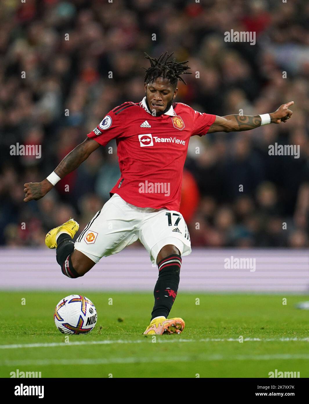 Manchester United's Fred during the Premier League match at Old ...