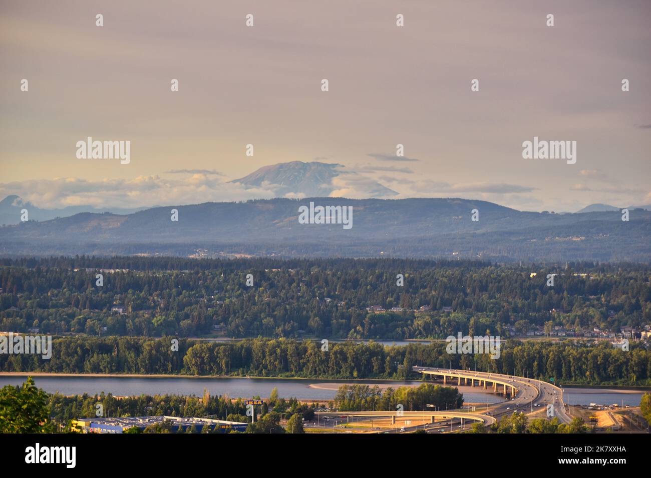 Viewpoint of Mount Hood Stock Photo - Alamy