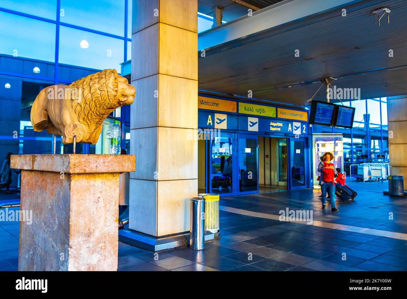 Inside Athens International Airport in in Spata Artemida Attica Greece ...