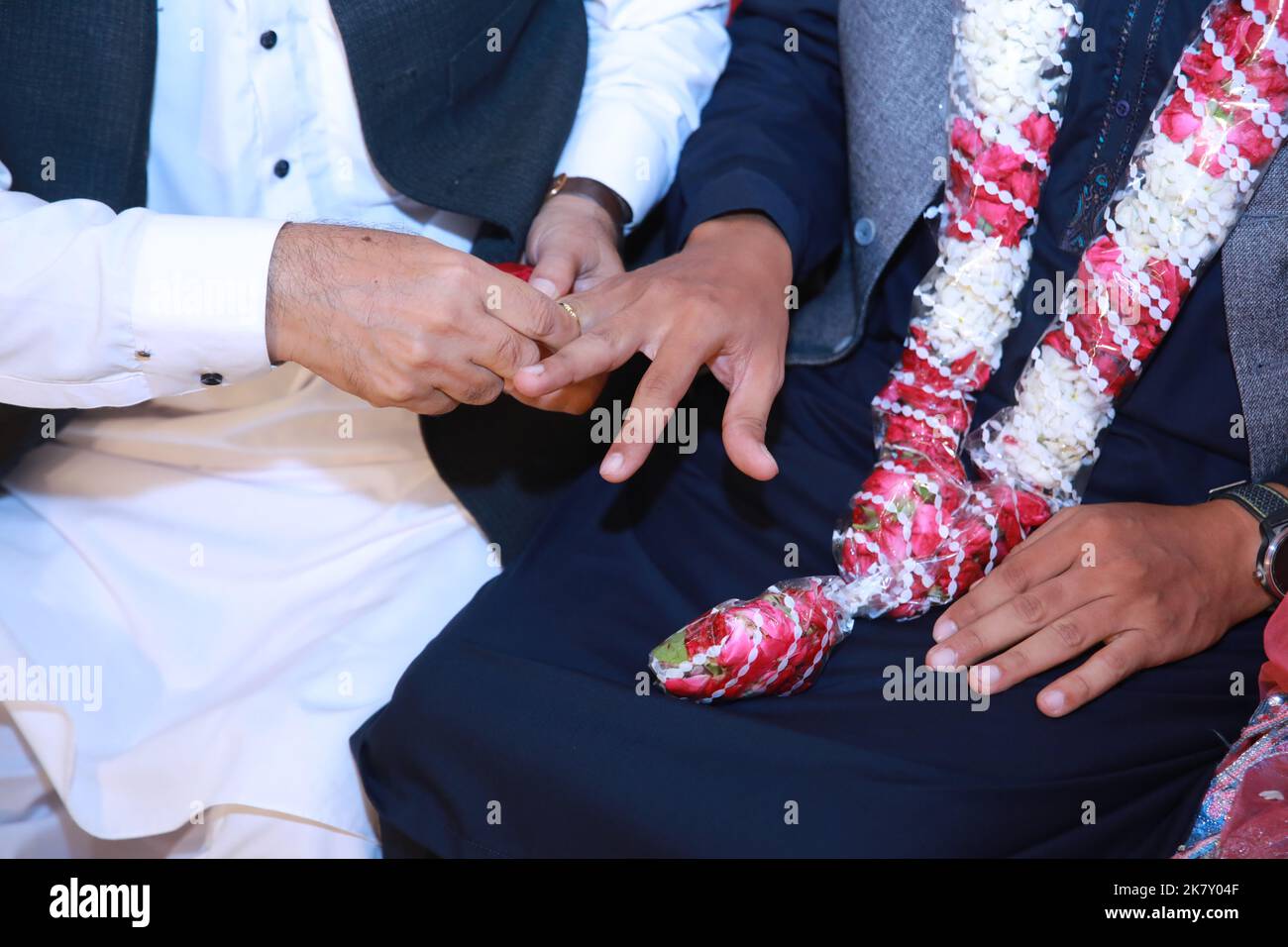 Pakistani wedding: Traditional Nikah ceremony in Karachi Stock Photo ...