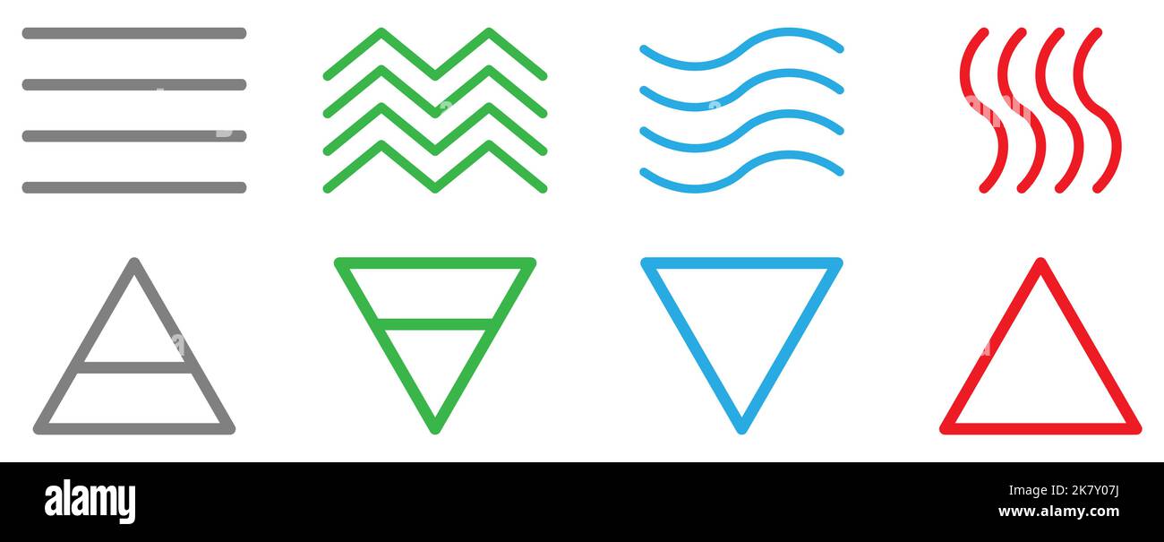 Four nature elements. Earth, air, fire and water. Nature concept ...