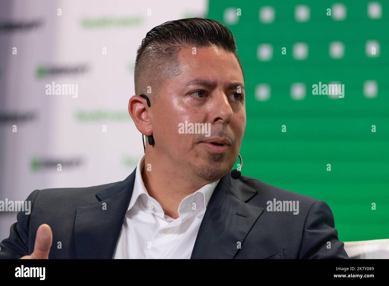 Robert Roman speaks onstage during TechCrunch Disrupt 2022 on October ...