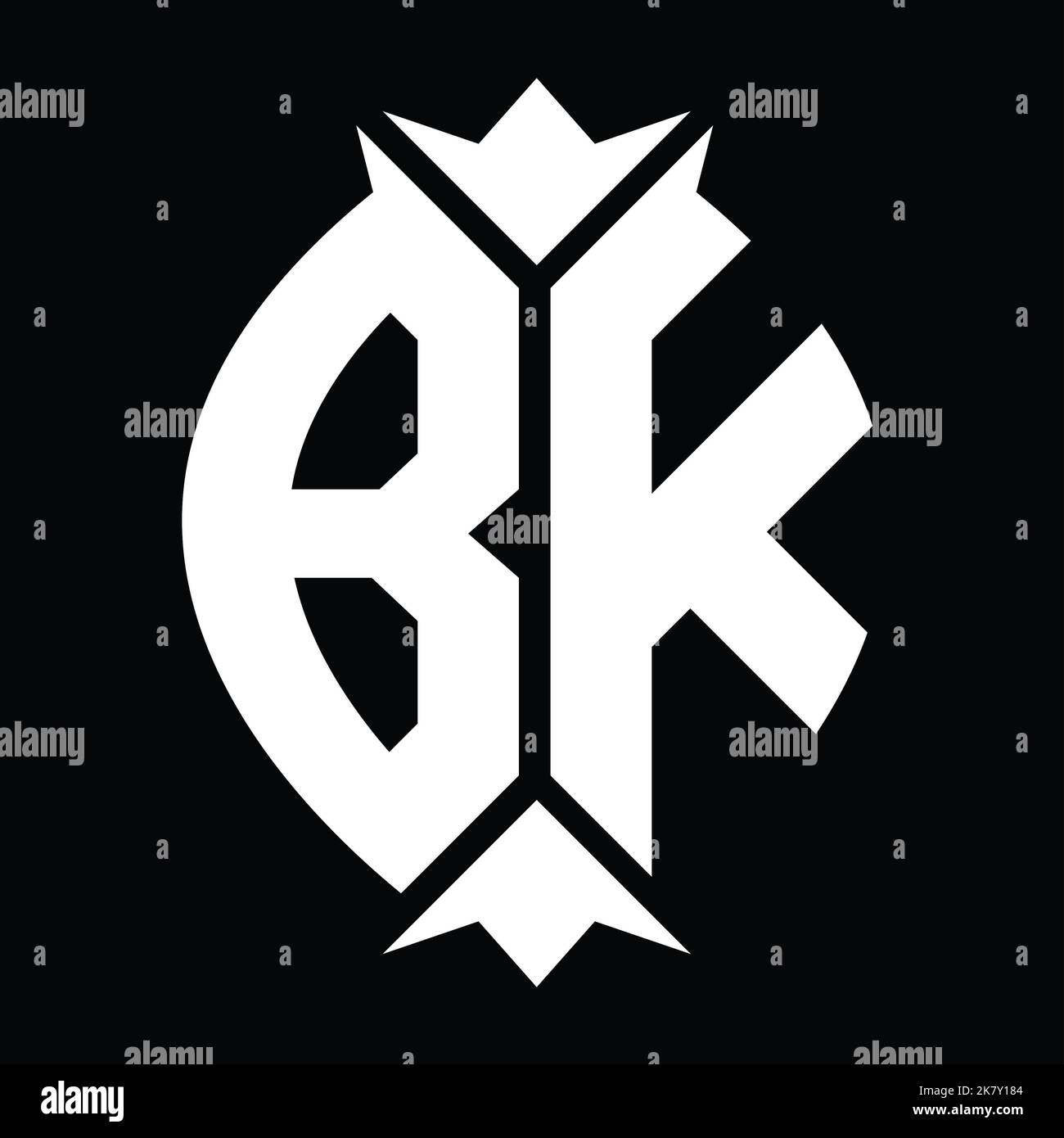 Bk initials logo hi-res stock photography and images - Alamy
