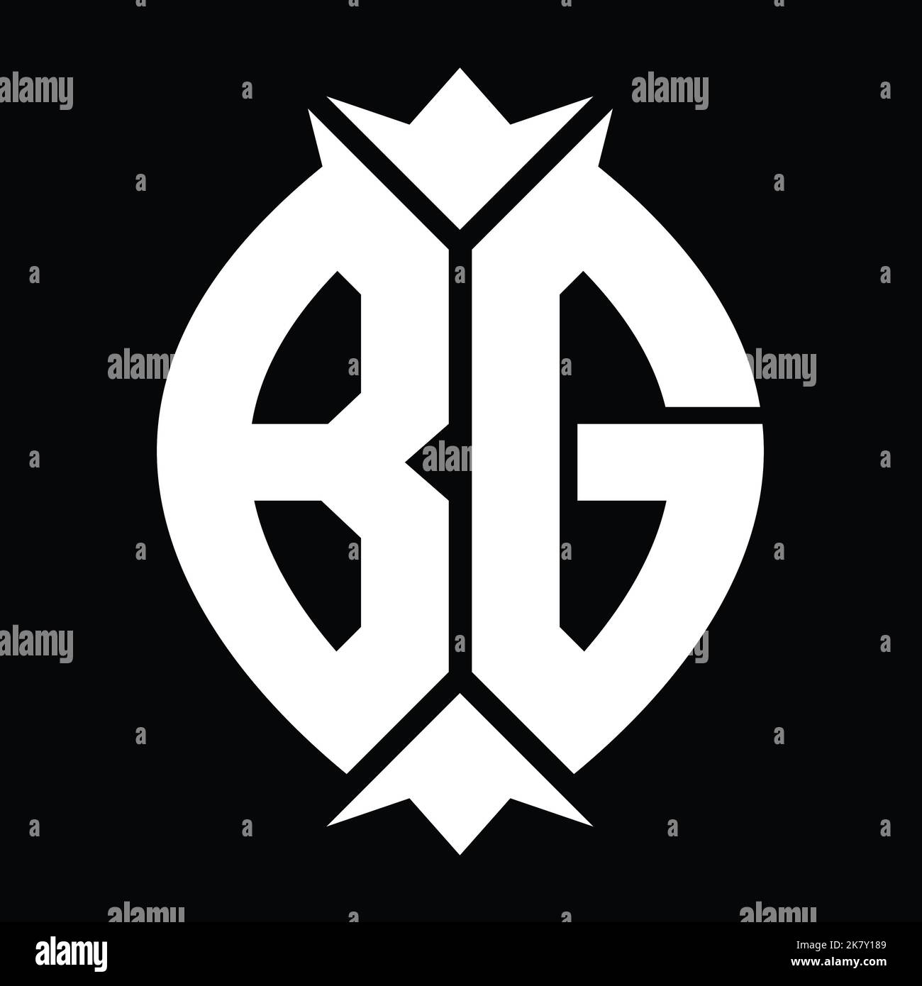 Bg initials logo hi-res stock photography and images - Alamy