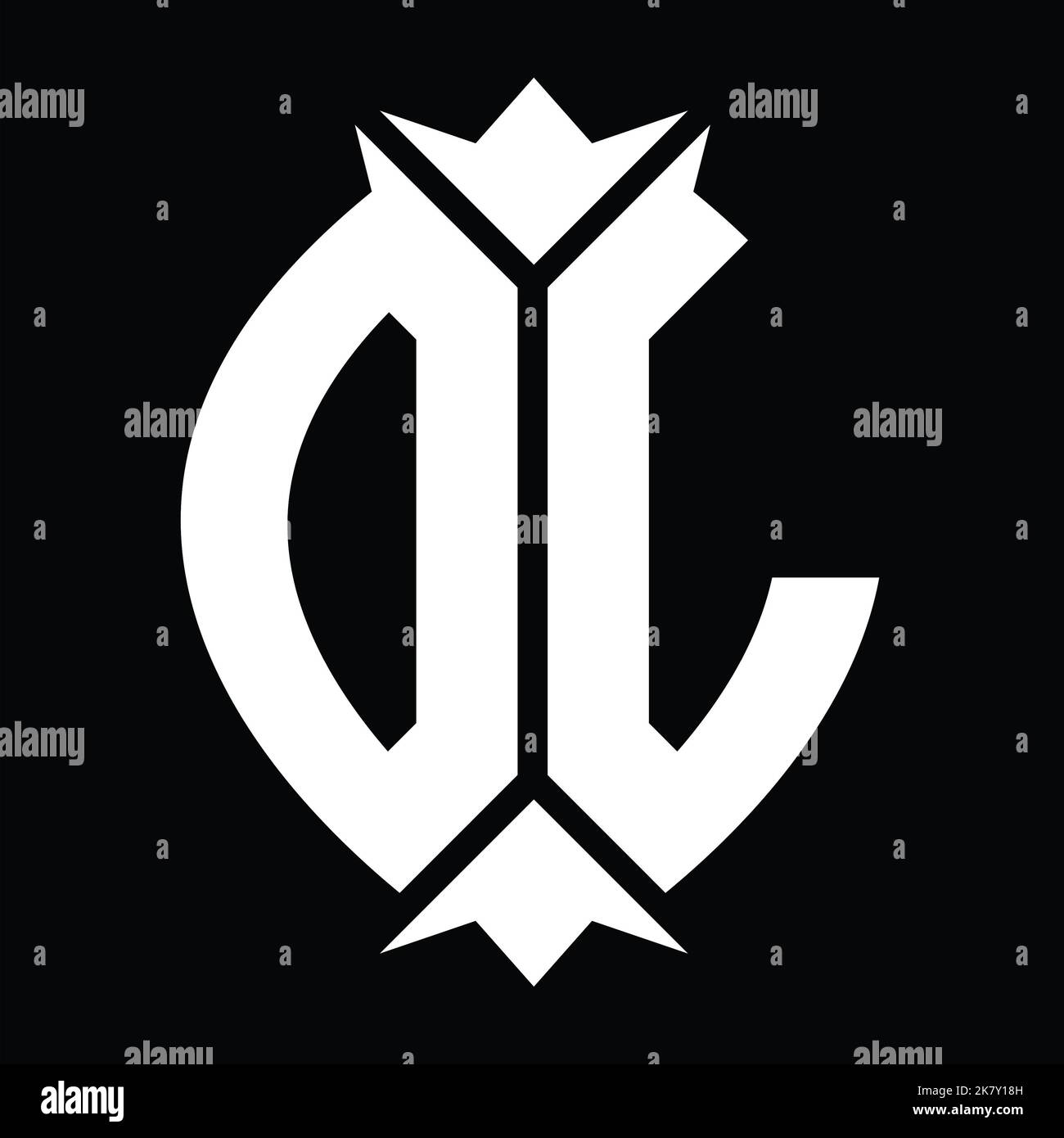 Dl logo design hi-res stock photography and images - Alamy