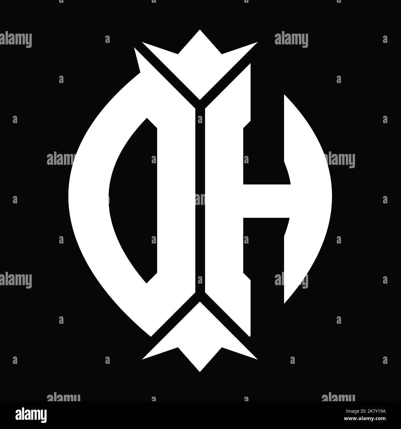 Dh logo design hi-res stock photography and images - Alamy