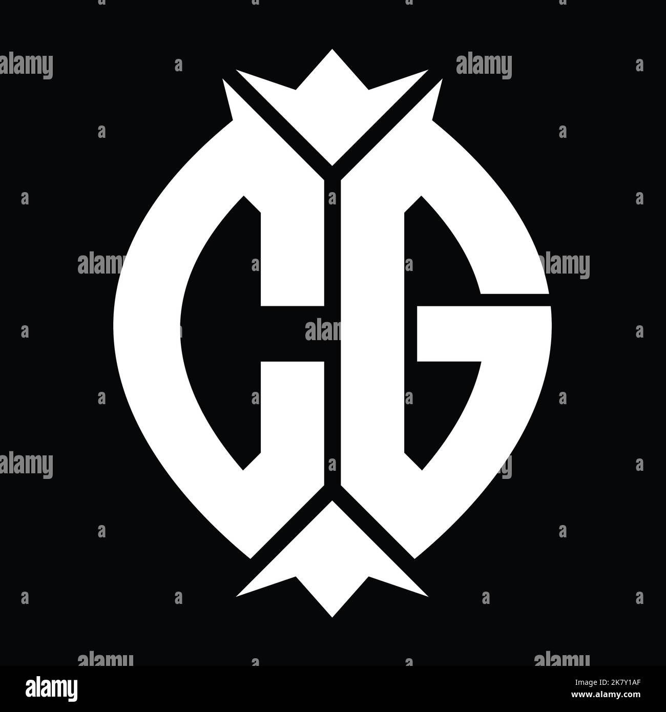 Logo initial gc hi-res stock photography and images - Alamy