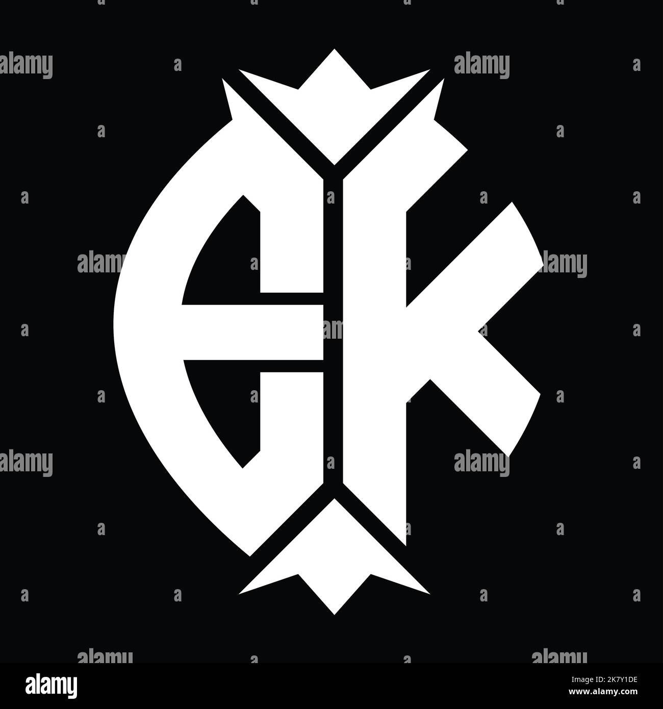 Initial ek logo hi-res stock photography and images - Alamy