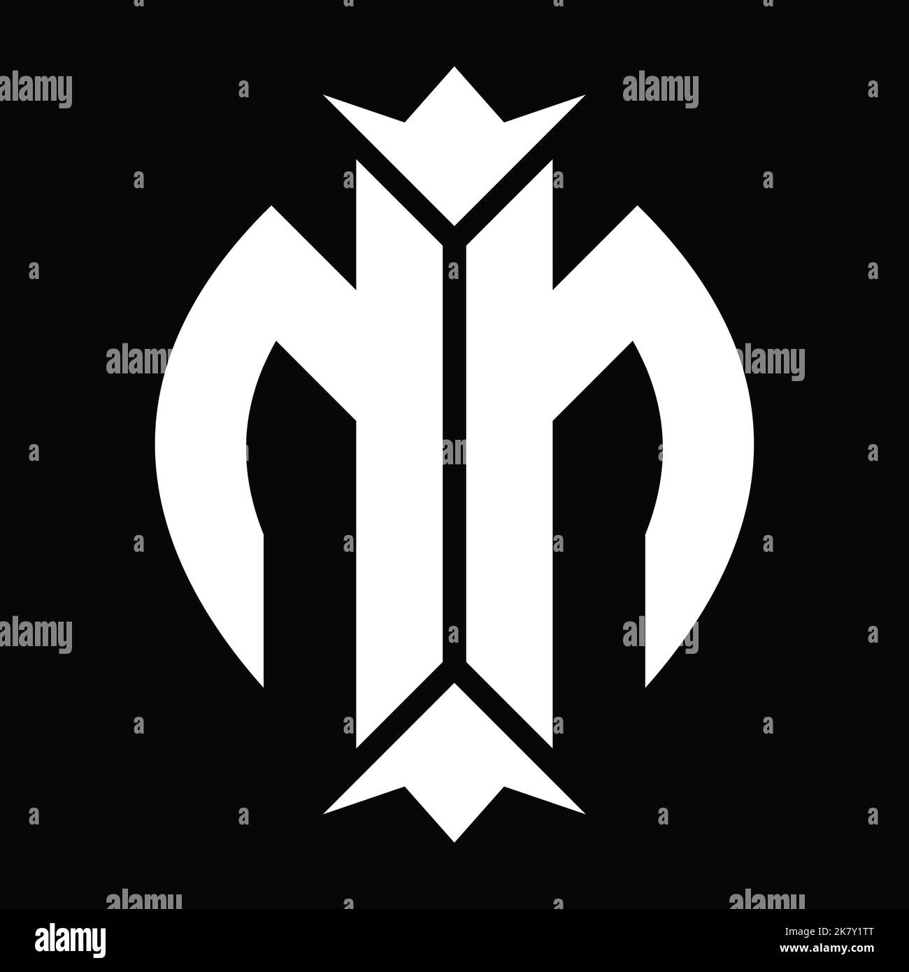 NN Logo monogram shield leaf crown element design template Stock Photo ... NN Logo monogram shield leaf crown element design template Stock Photo ...