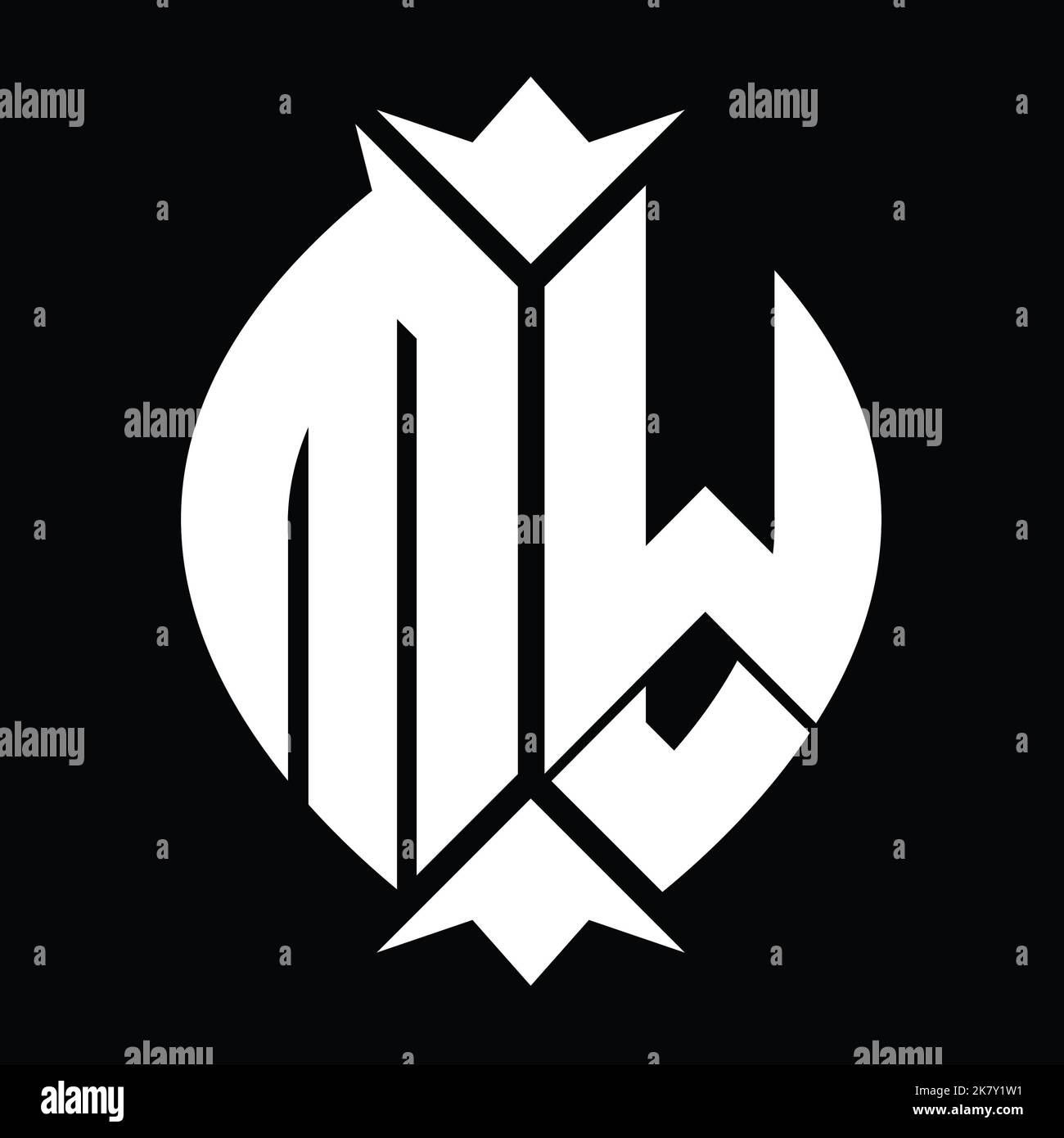 M w crown logo hi-res stock photography and images - Alamy