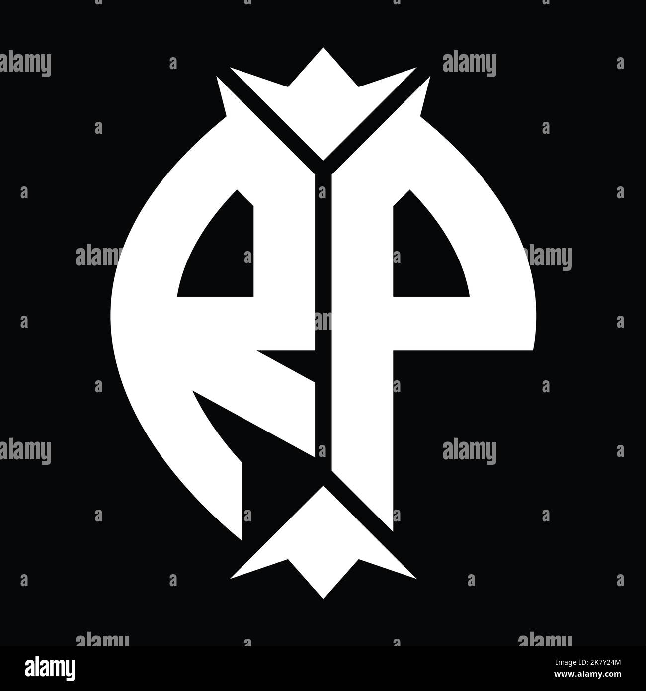 RP Logo monogram shield leaf crown element design template Stock Photo ... RP Logo monogram shield leaf crown element design template Stock Photo ...