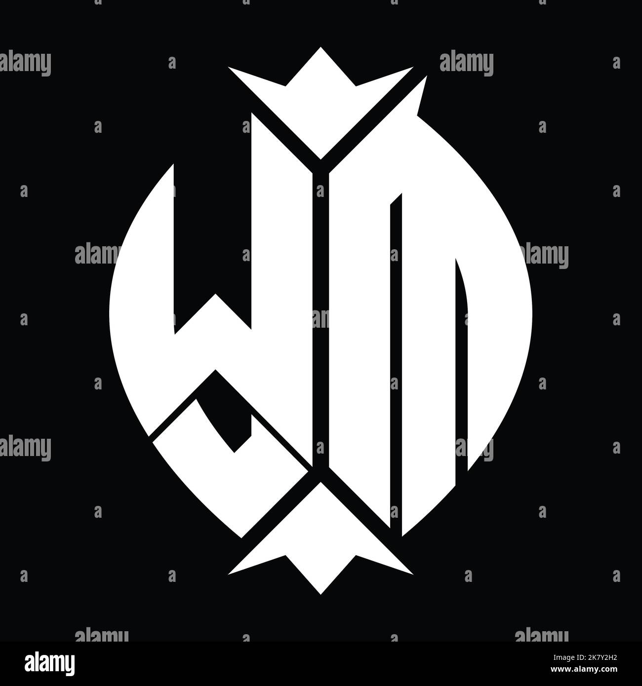 Wm modern logo hi-res stock photography and images - Alamy