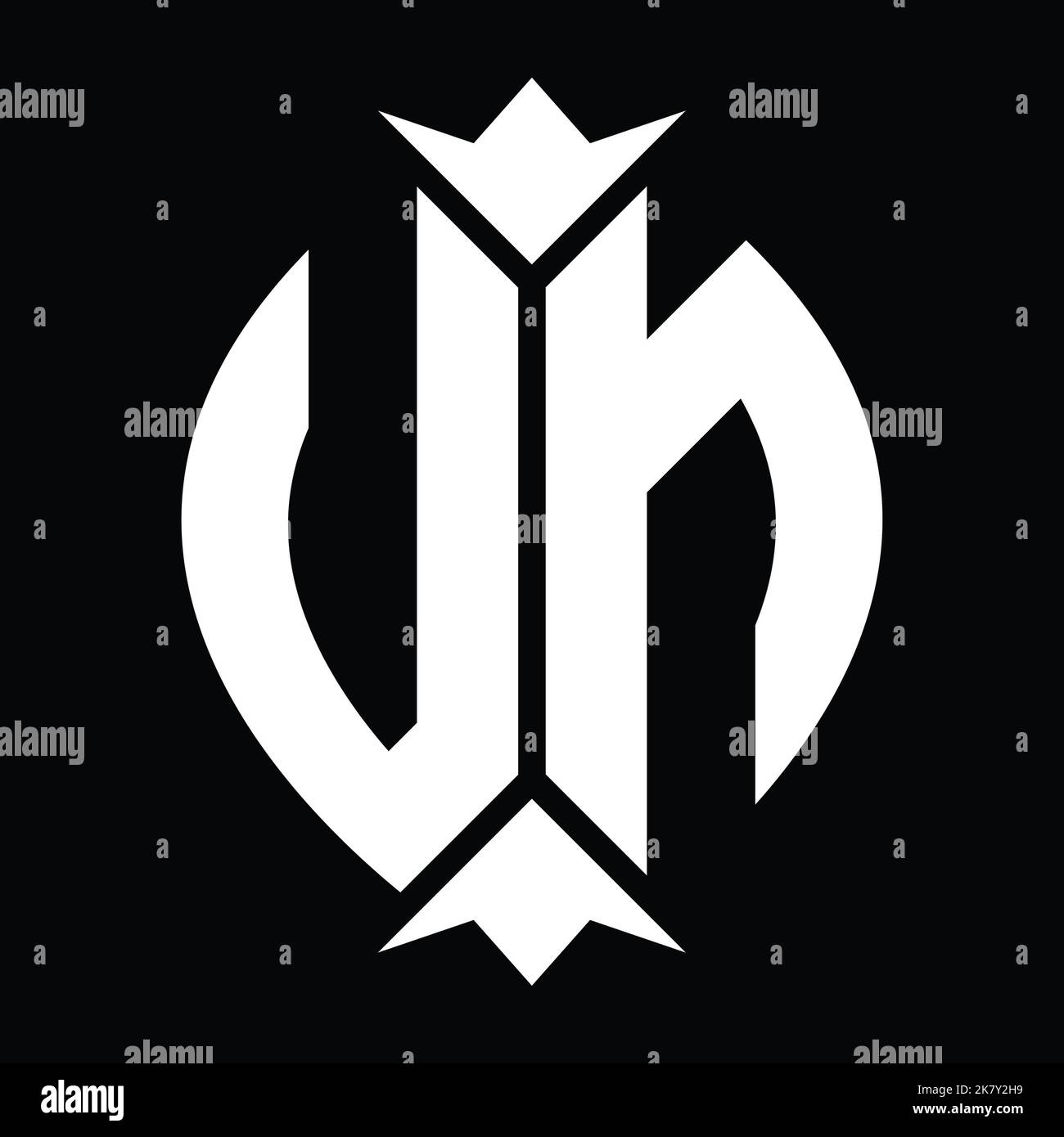 UN Logo monogram shield leaf crown element design template Stock Photo ...