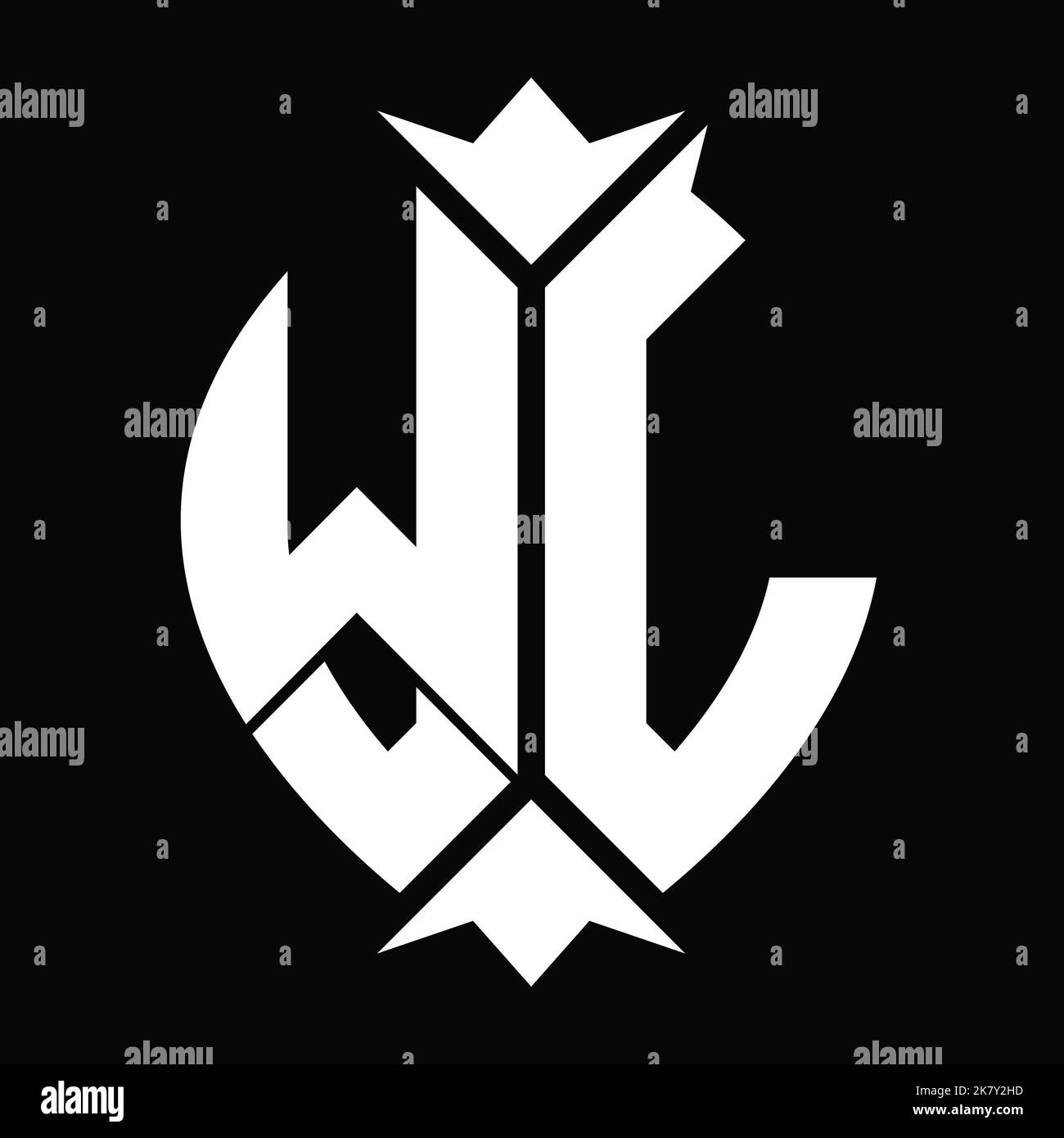 Wl modern logo hi-res stock photography and images - Alamy