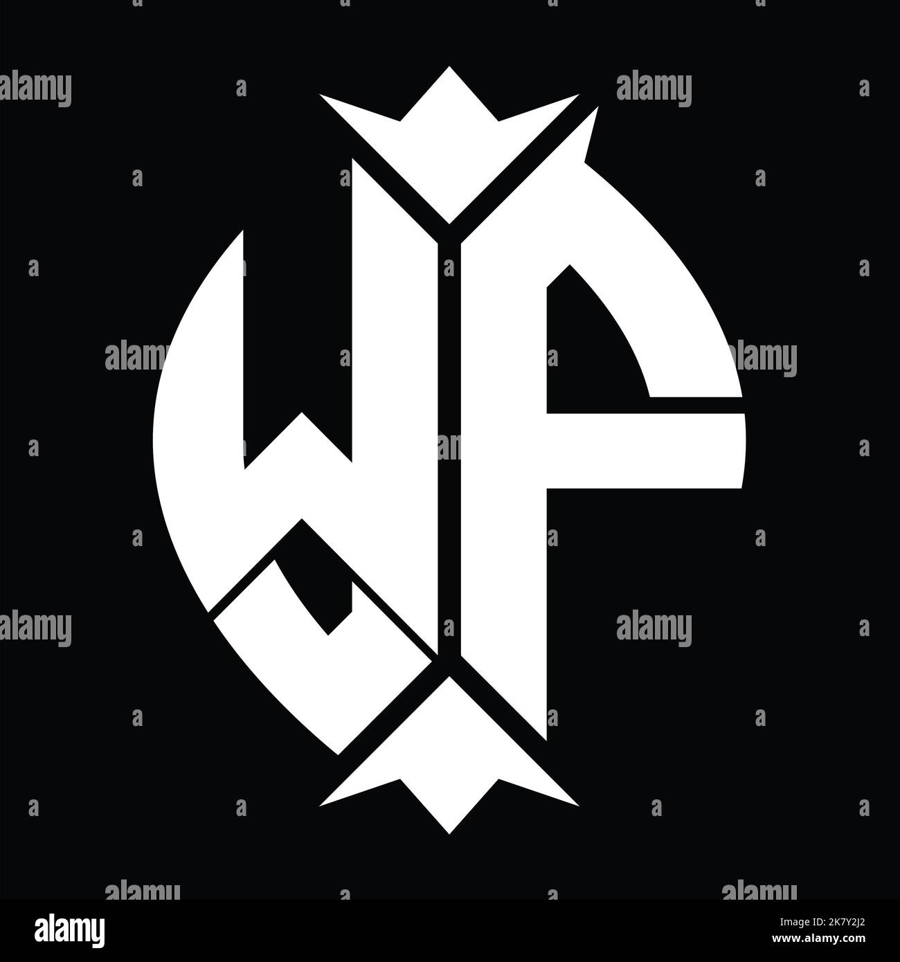 Alphabet wf icon hi-res stock photography and images - Alamy