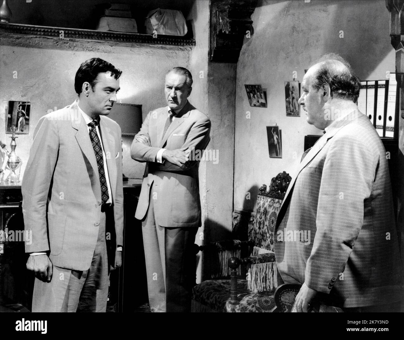 Richard Johnson, George Sanders & Eric Pohlmann Film: Cairo (1963 ...