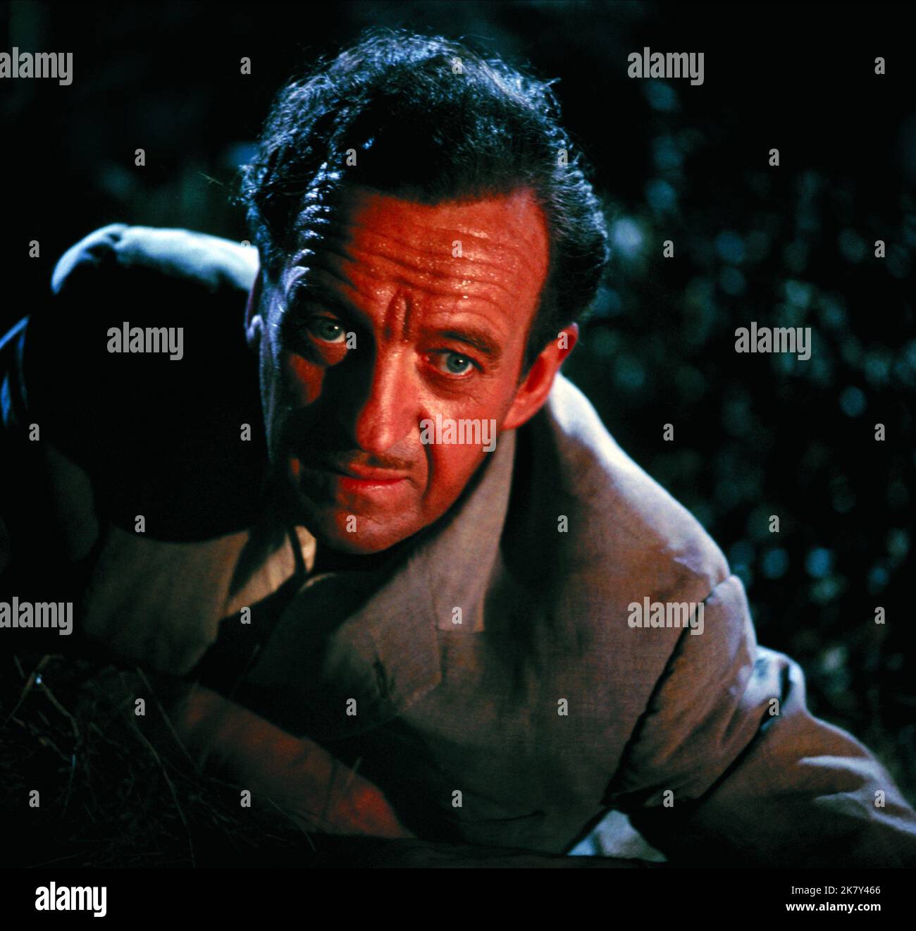 David Niven Film Guns Of Darkness (1962) Characters: Tom Jordan ...