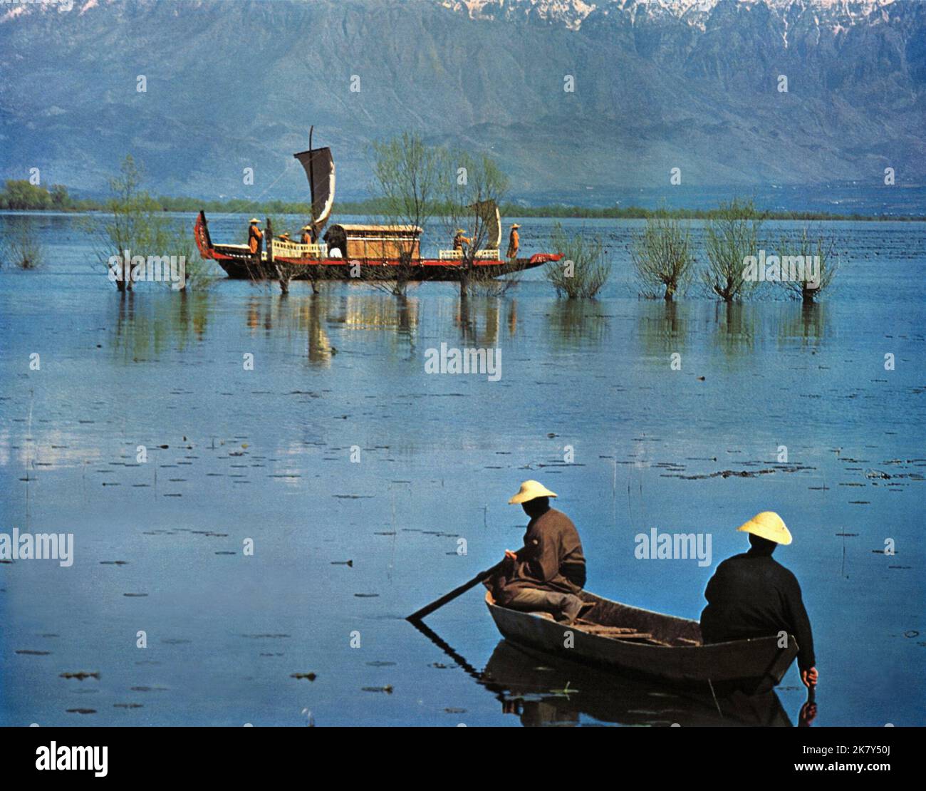 Mongolian Lake & Boat Scene Film: Marco The Magnificent (La fabuleuse ...