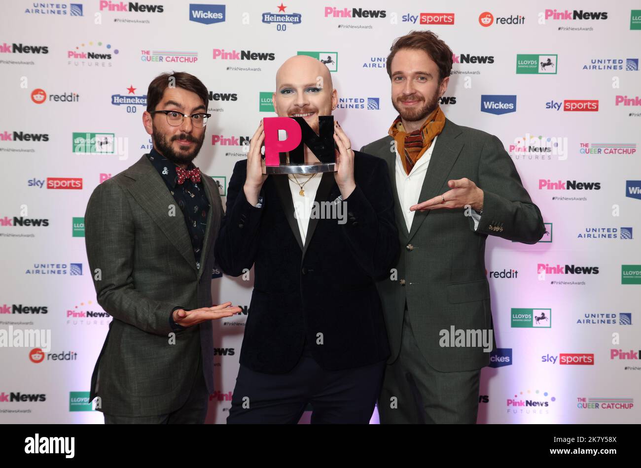 (left to right) Andre Rodrigues, Rich Hawkins and Matt Cullum attending ...