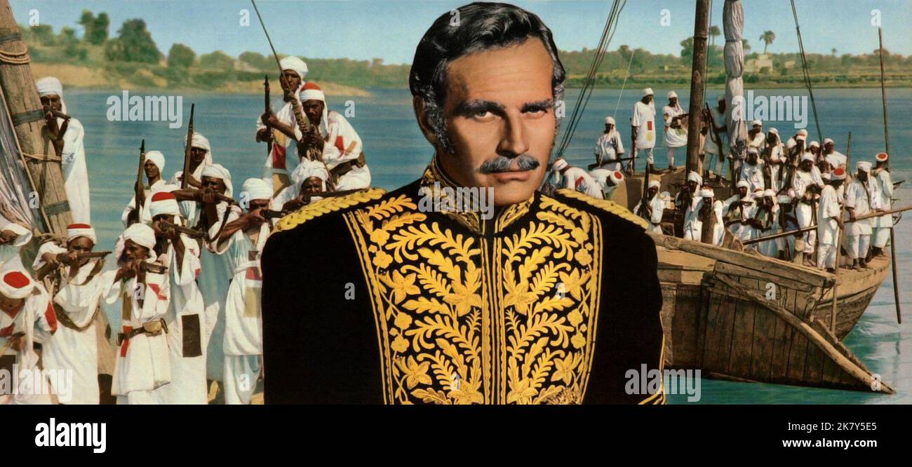 Charlton Heston Film Khartoum (1966) Characters: Gen. Charles 'Chinese ...