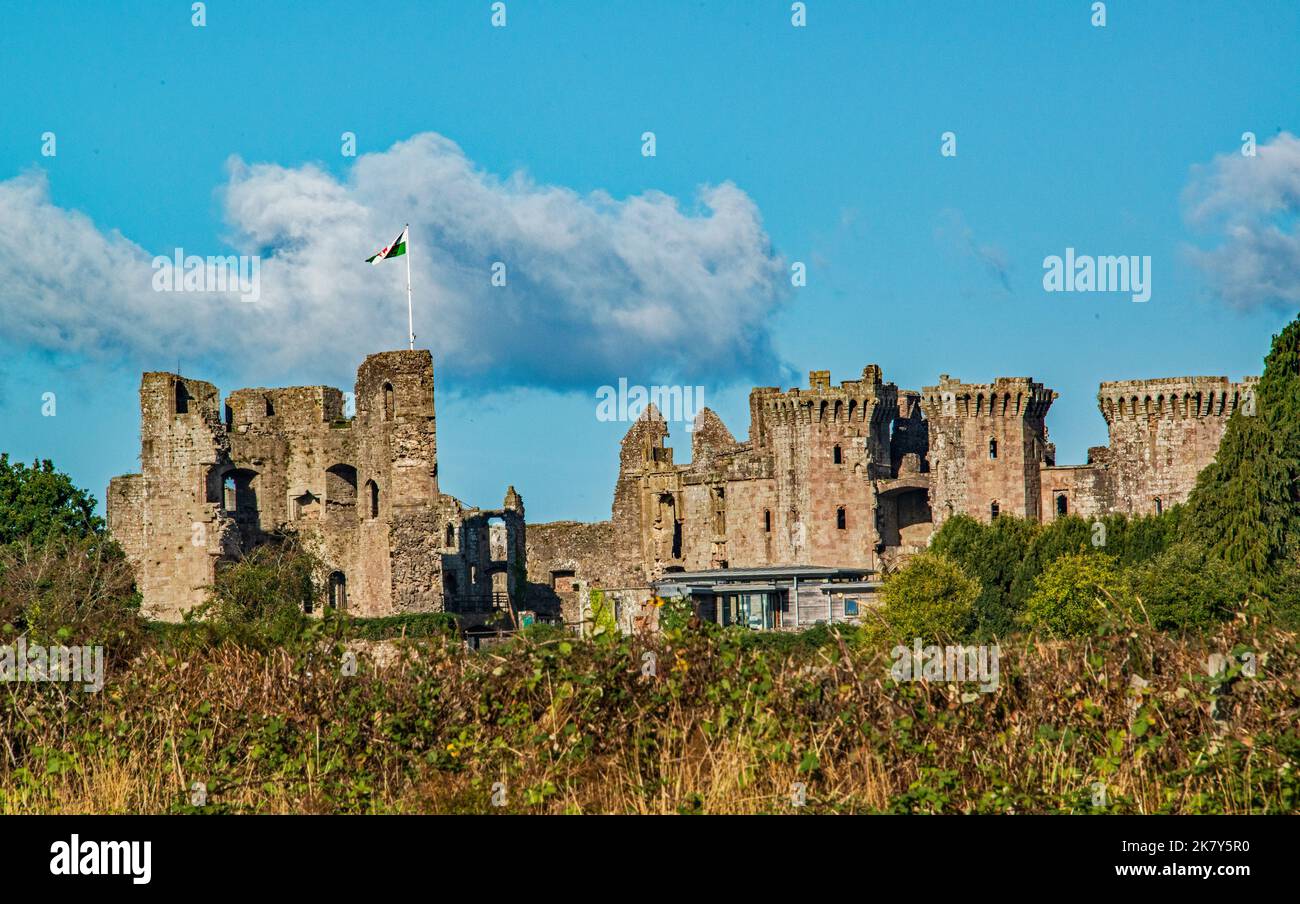 Raglan Castle,/ Castell Rhaglan Stock Photo - Alamy