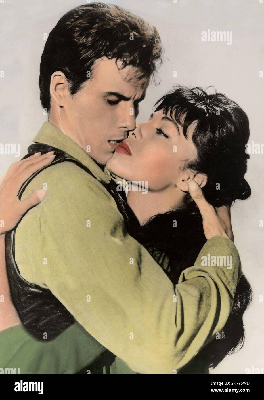 Horst Buchholz & Rosenda Monteros Film The Magnificent Seven (USA 1960) Characters: Chico ...