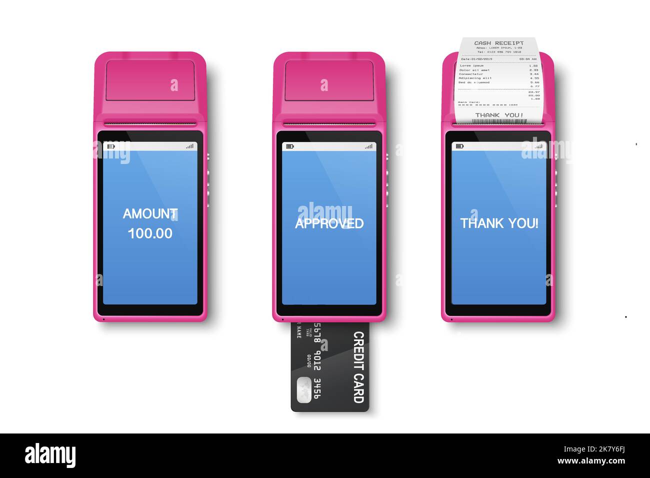 Contactless payment card cafe Stock Vector Images - Alamy