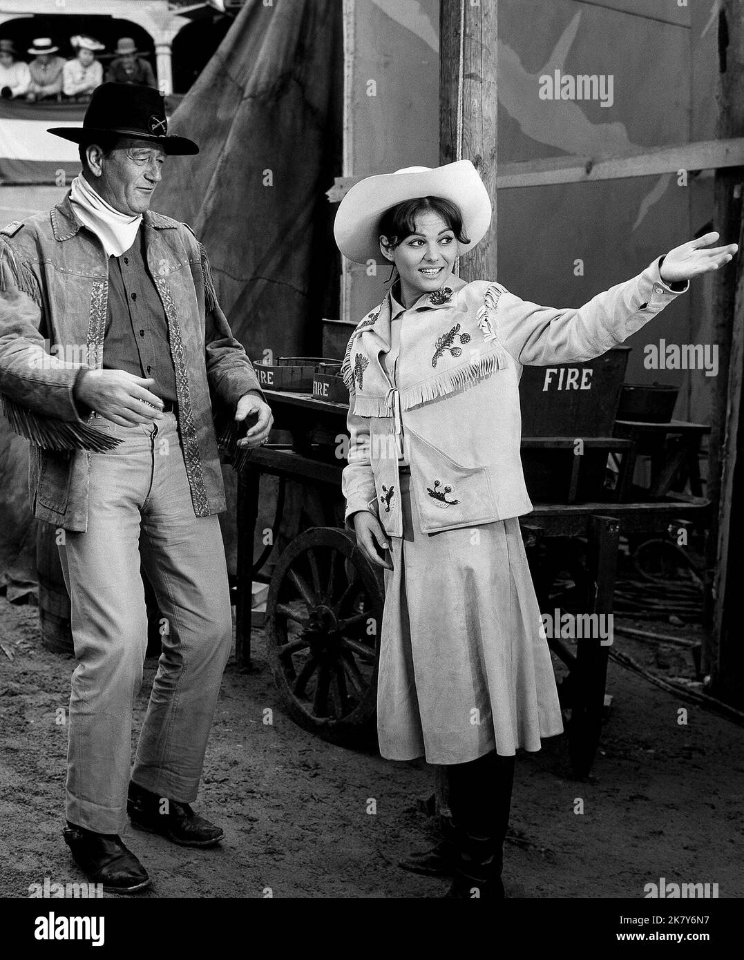 John Wayne & Claudia Cardinale Film: Circus World; The Magnificent ...