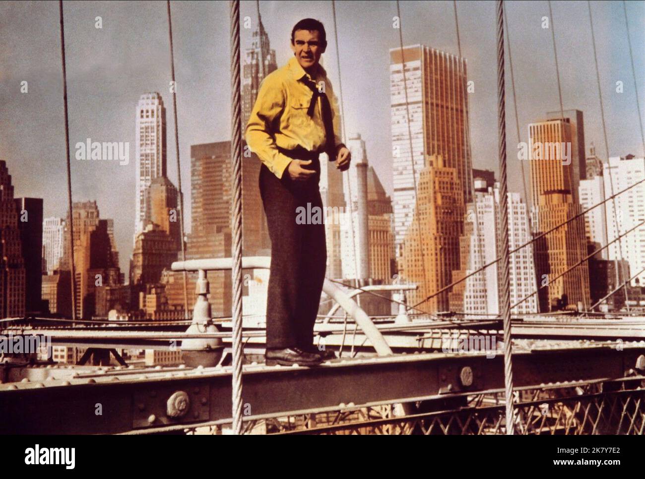 Sean Connery On Building Site, New York Film A Fine Madness (USA 1966 ...