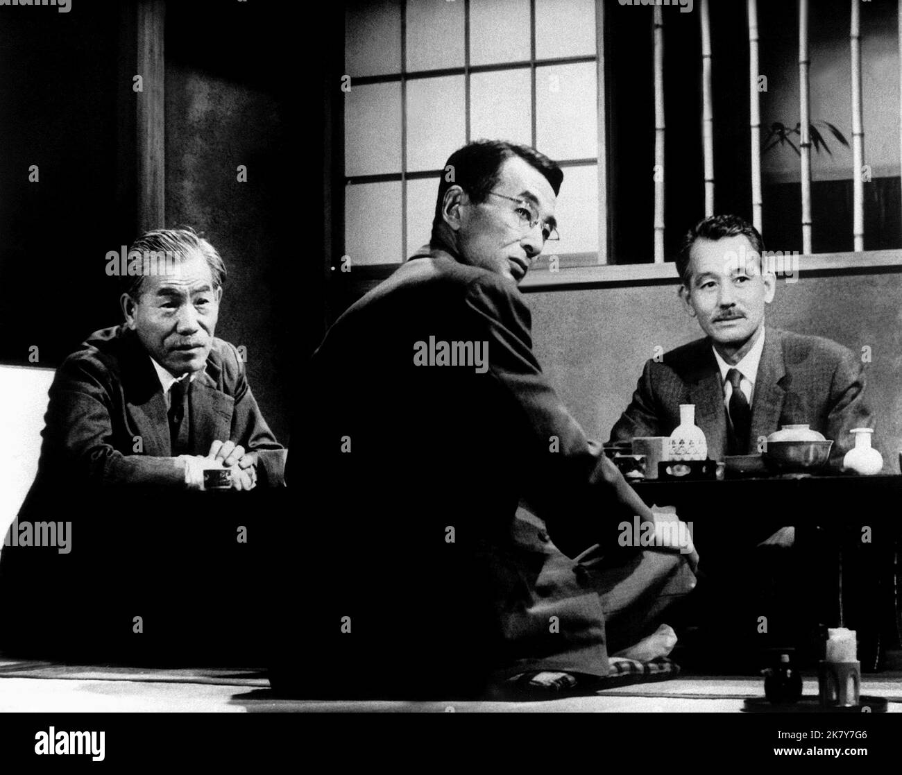 Eijiro Tohno, Kuniko Hiyake & Chishu Ryu Film Autumn Afternoon; The Widower (1962) Characters ...
