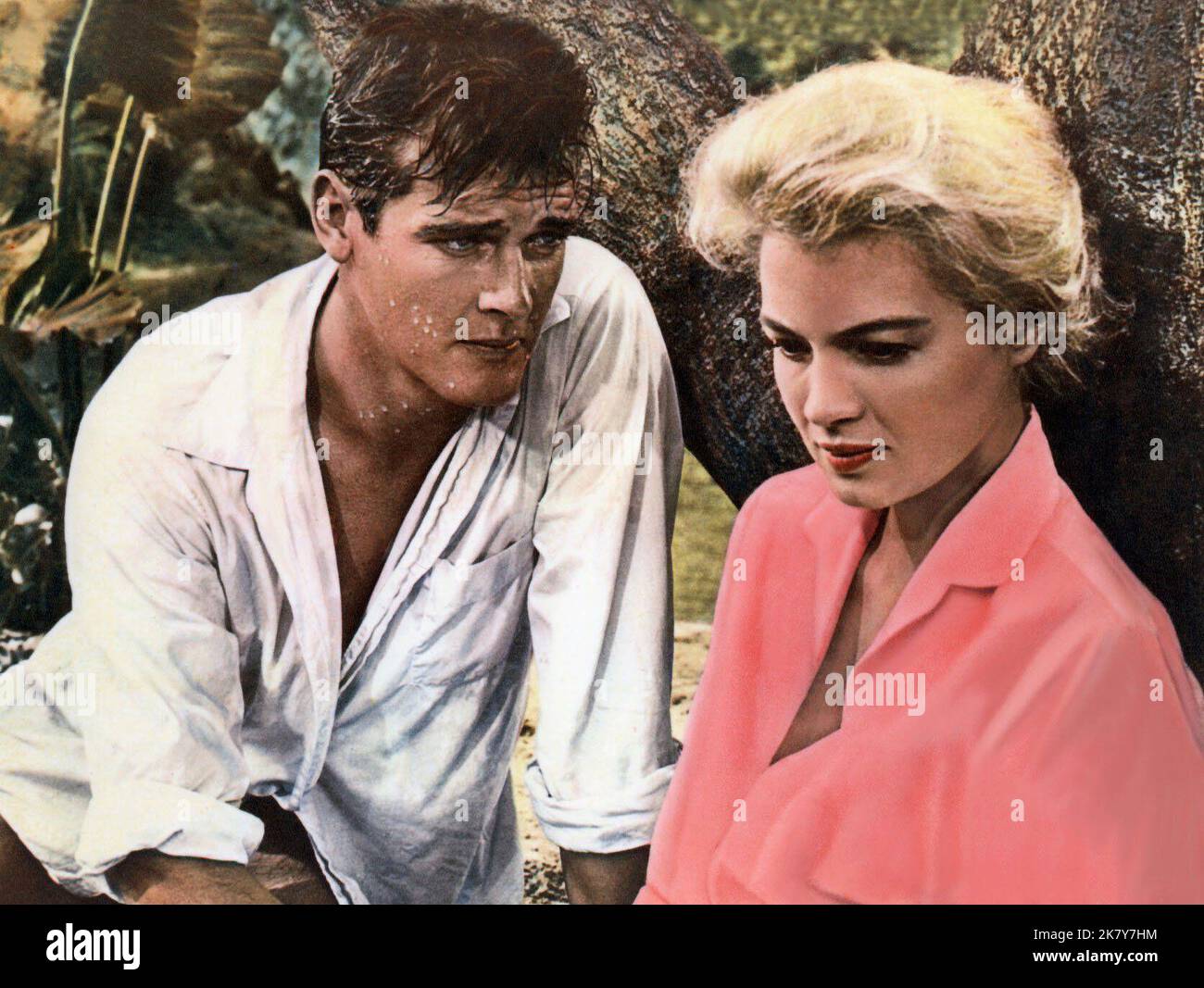 Roger Moore & Angie Dickinson Film The Sins Of Rachel Cade (USA 1961 ...
