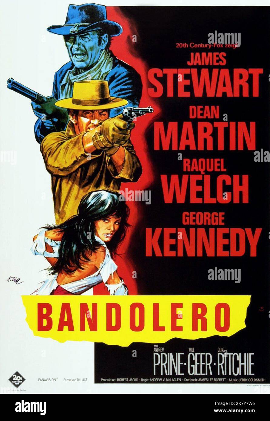 Film Poster Film Bandolero! (1968) Director: Andrew V. Mclaglen 01 June ...