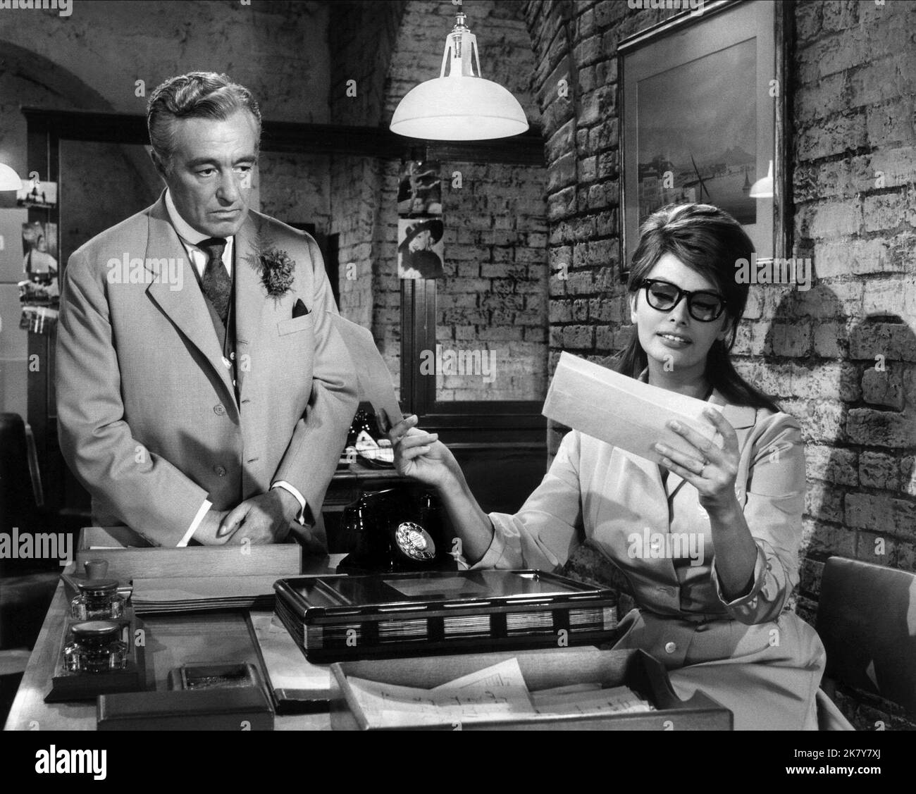 Vittorio De Sica & Sophia Loren Film The Millionairess (GB 1960 ...