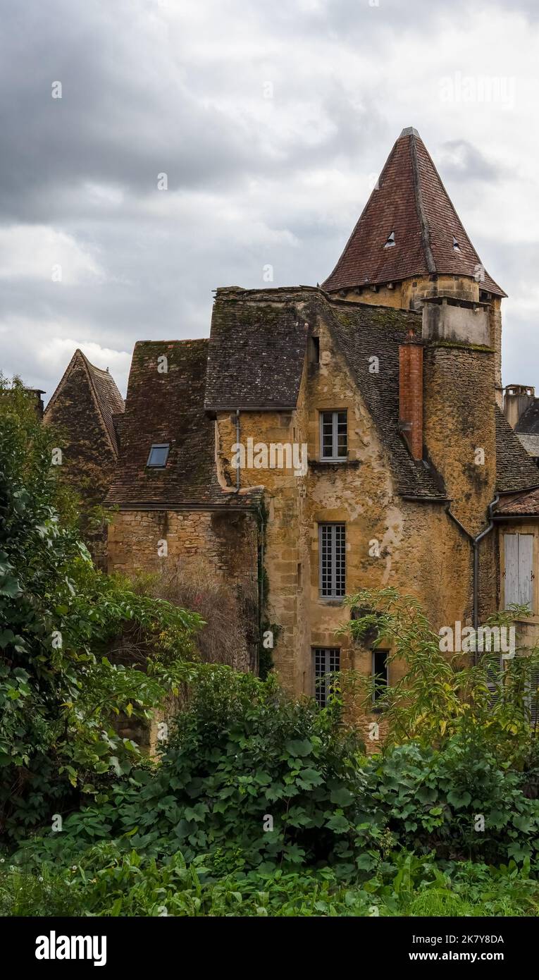 stone buildings in a medieval french town Stock Photo - Alamy