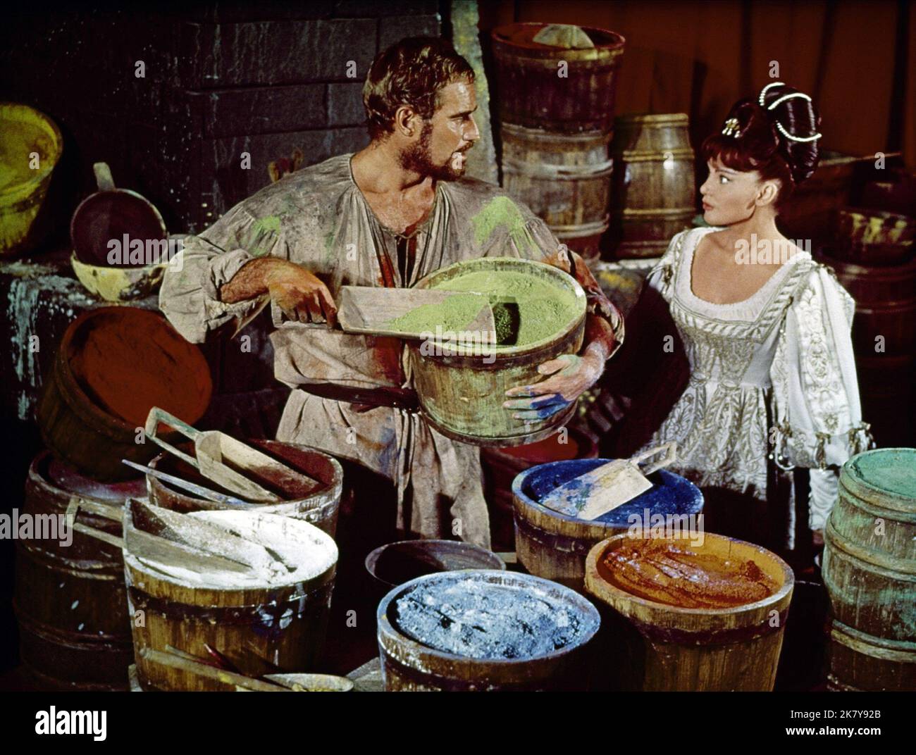 Charlton Heston & Diane Cilento Film: The Agony And The Ecstasy (1965 ...