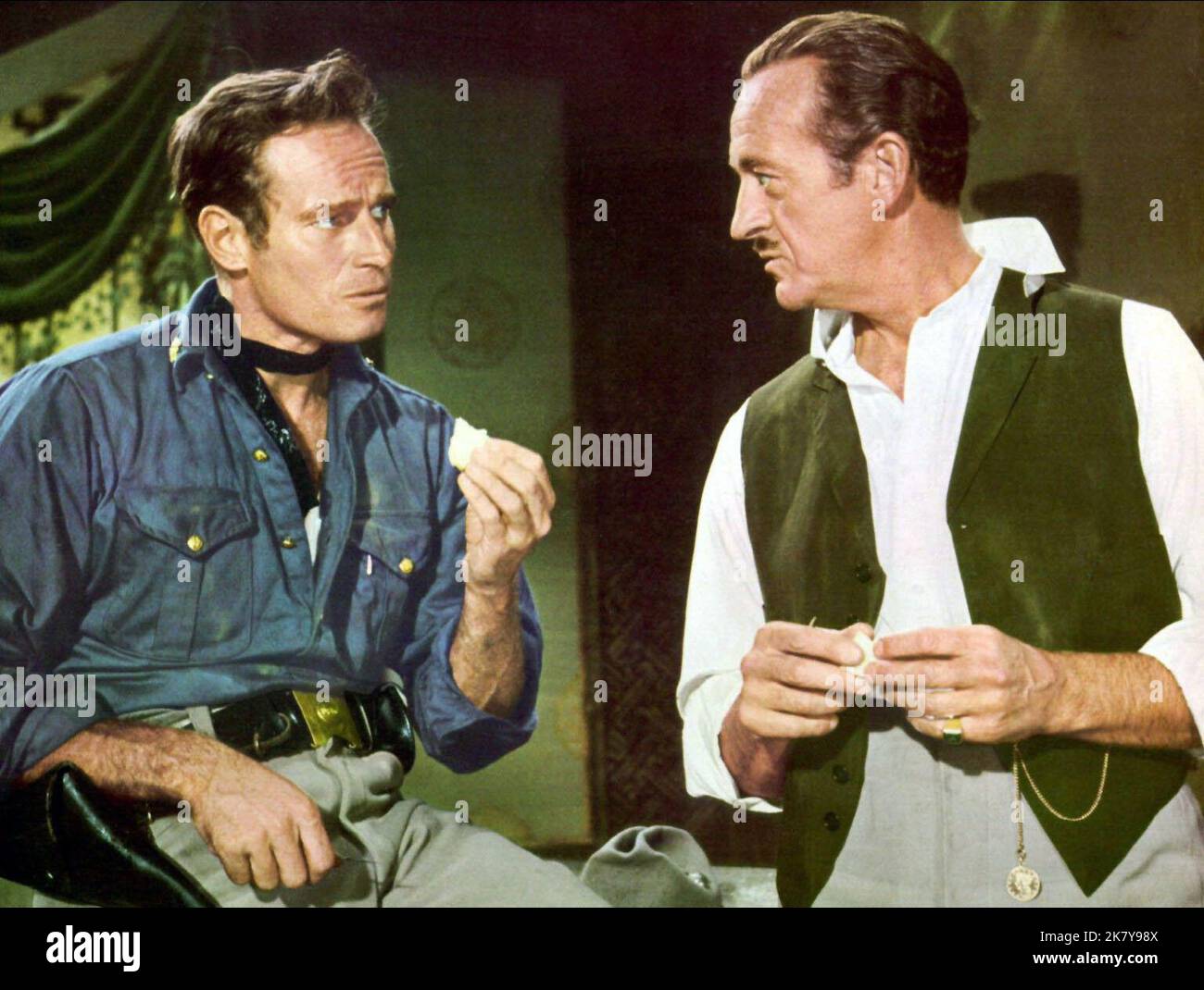 Charlton Heston & David Niven Film 55 Days At Peking (USA 1963 ...