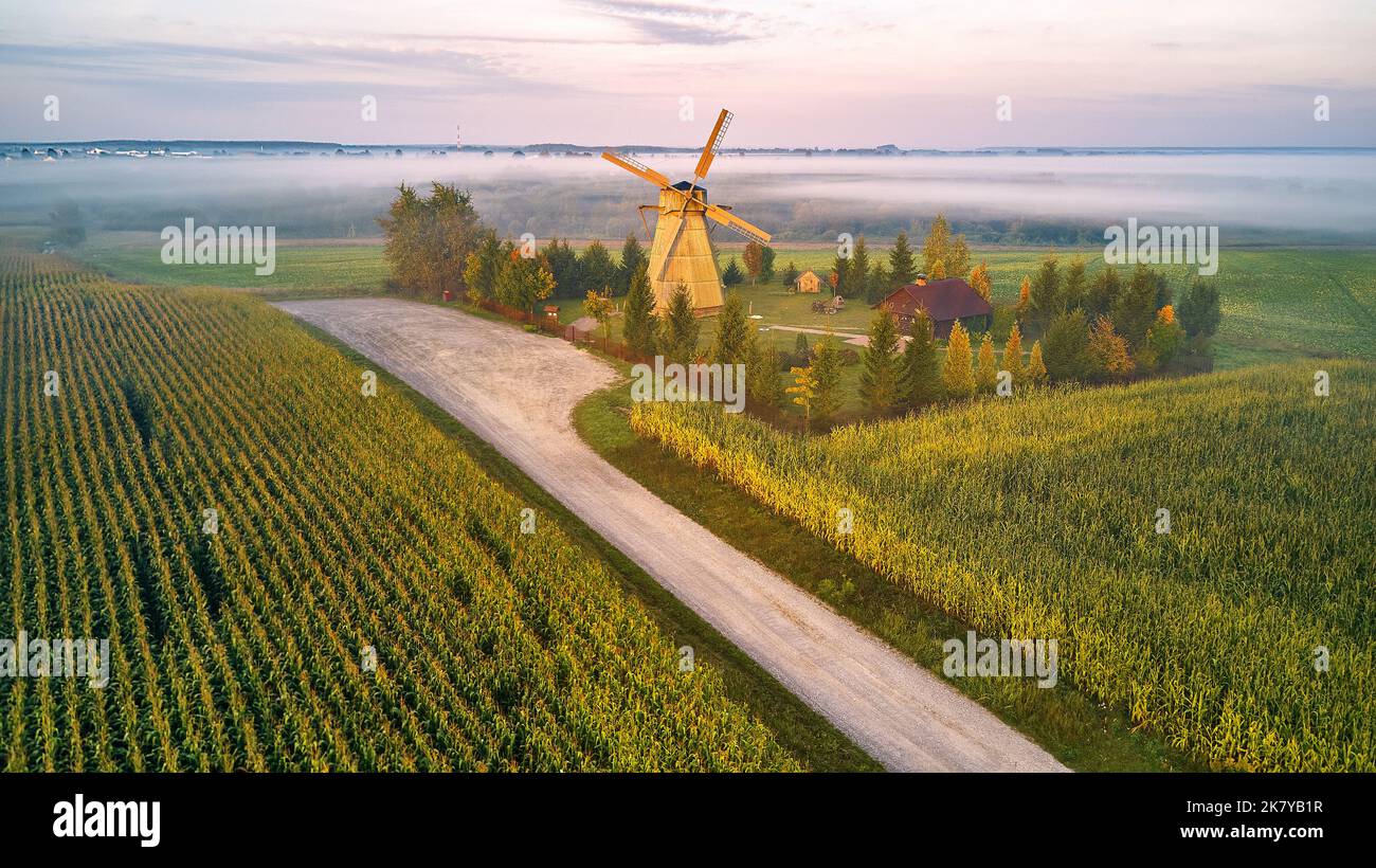 Panoramic aerial view belarus hi-res stock photography and images - Alamy