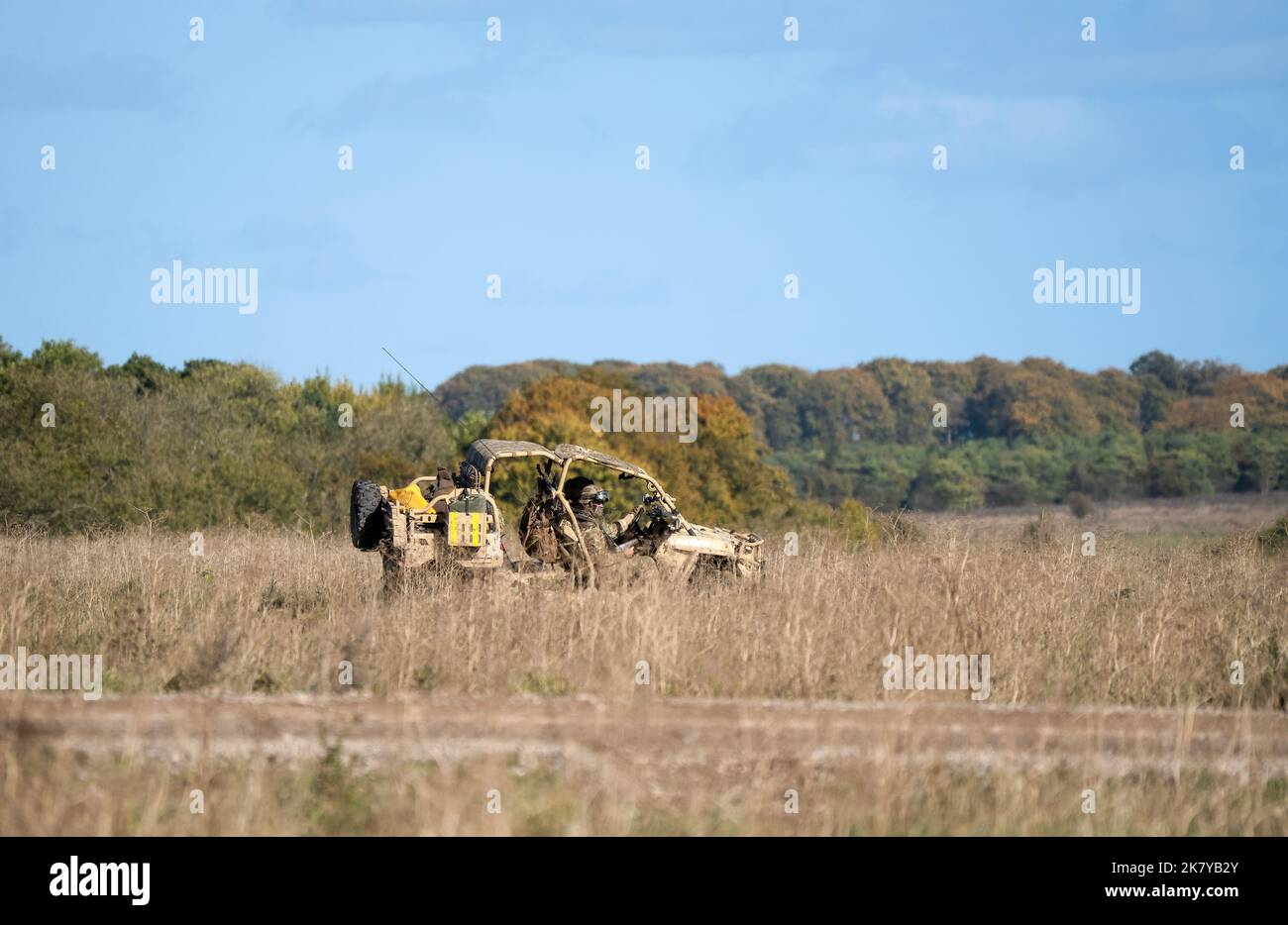 Polaris MRZR-D4 UTV (utility task vehicle) carrying soldiers from 40 ...