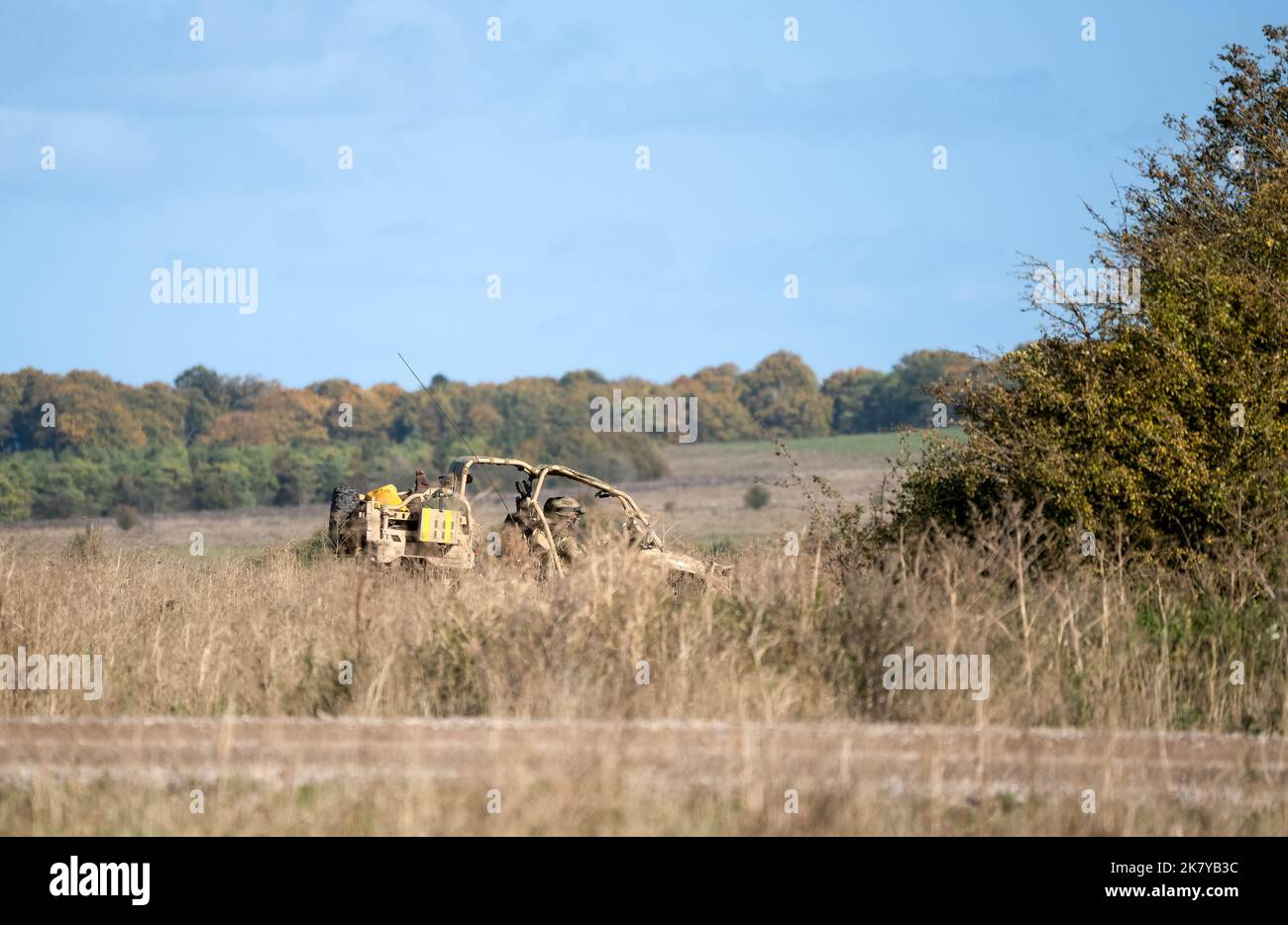 Polaris MRZR-D4 UTV (utility task vehicle) carrying soldiers from 40 ...