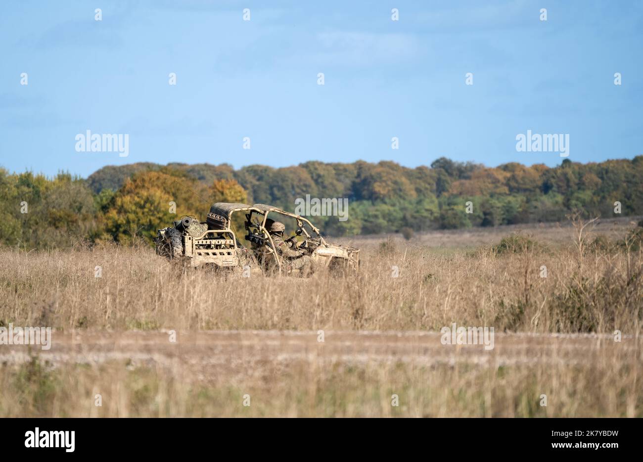 Polaris MRZR-D4 UTV (utility task vehicle) carrying soldiers from 40 ...