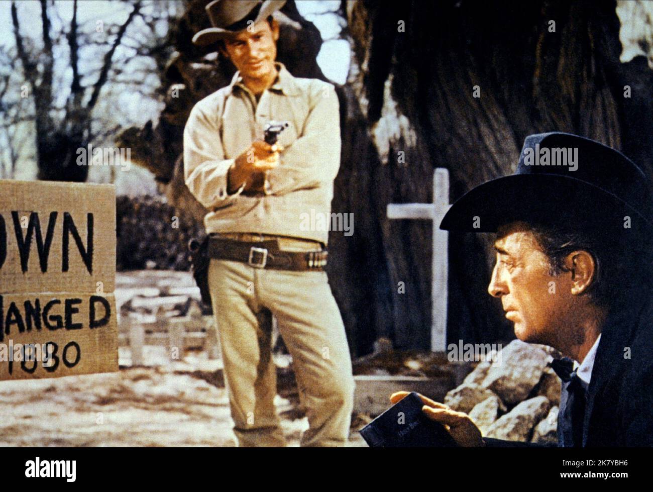 Roddy Mcdowall & Robert Mitchum Film 5 Card Stud (1968) Characters ...