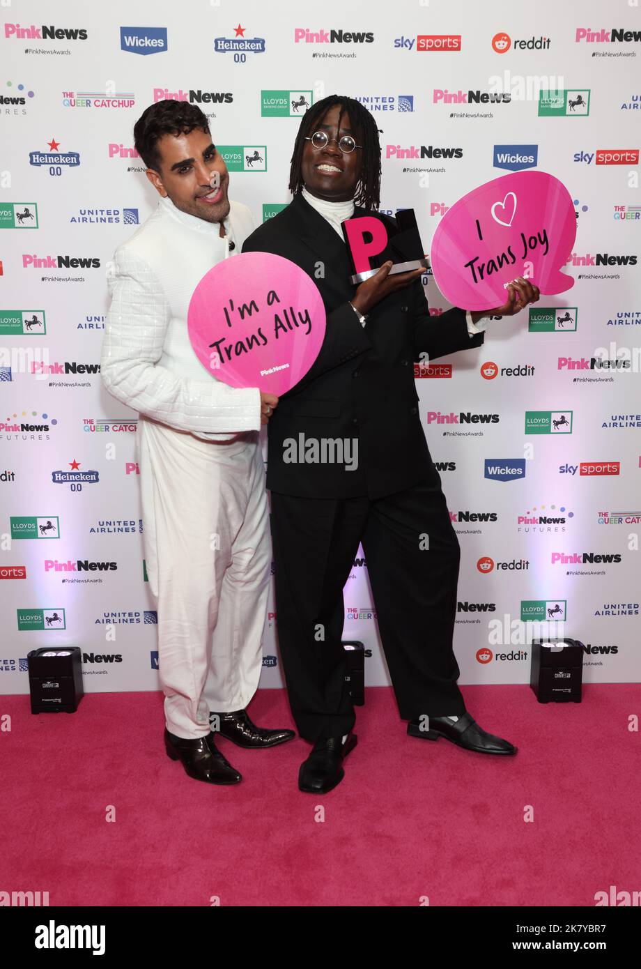 Dr Ranj Singh and Dr Ronx during the PinkNews Awards at Church House ...