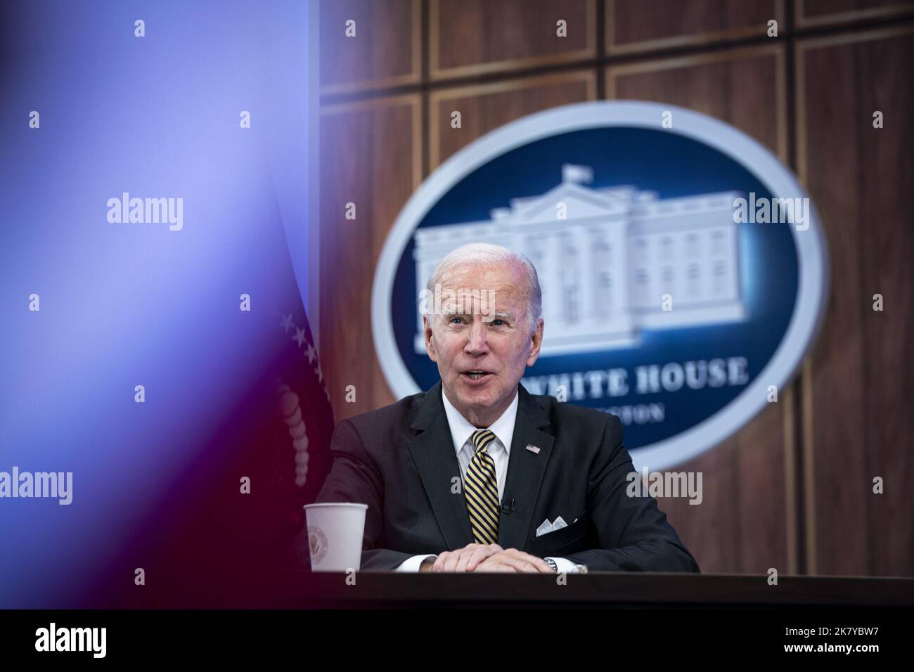 Washington, United States. 19th Oct, 2022. President Joe Biden speaks ...