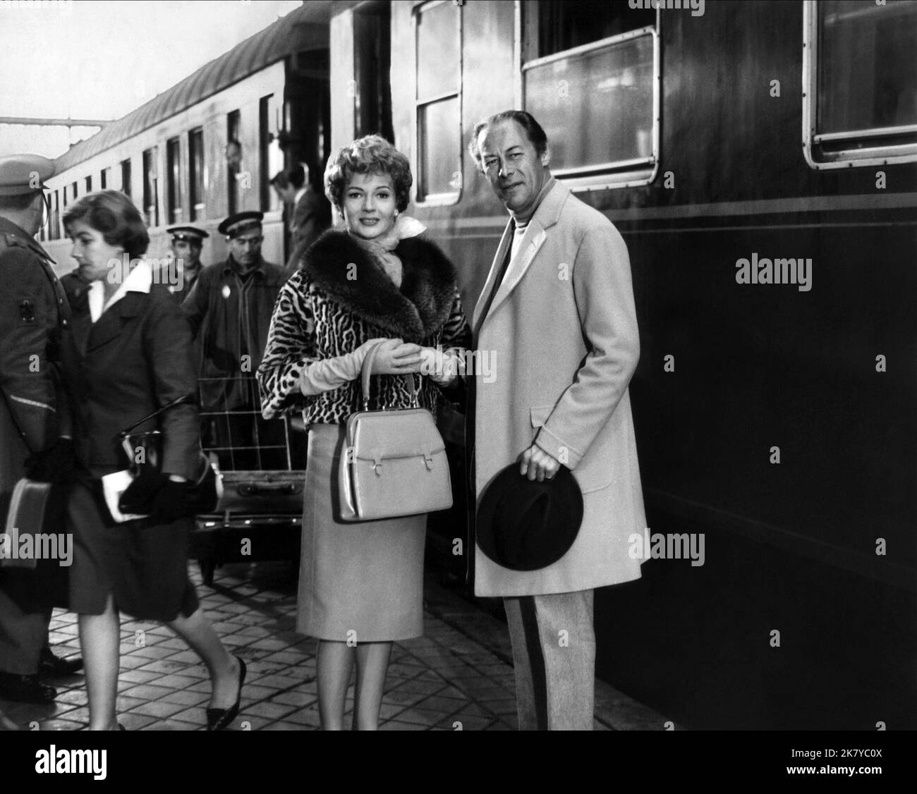 Rex Harrison & Rita Hayworth Film Once A Thief, The Happy Thieves (1961 ...
